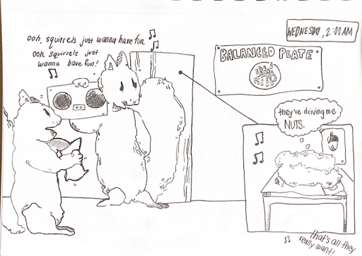 Cartoon: Pip the Squirrel – The Drew Acorn